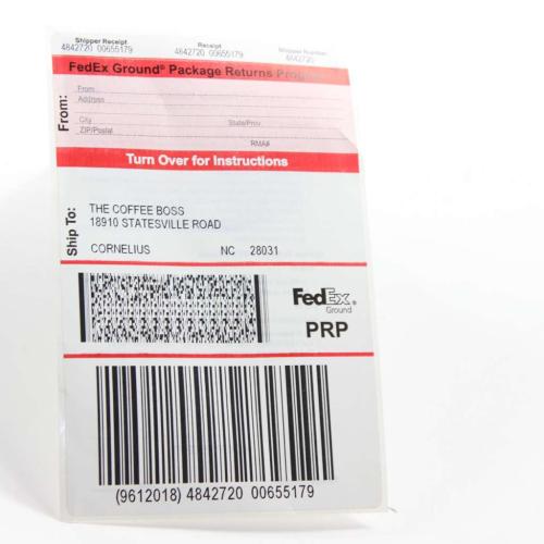 Delonghi Prp-Cornelius Return Service Label Client To– Delonghi Parts