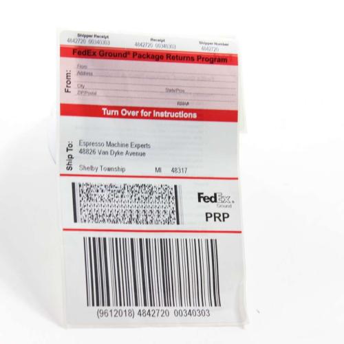 Delonghi Prp-Shelbytownship Return Service Label Client To– Delonghi Parts