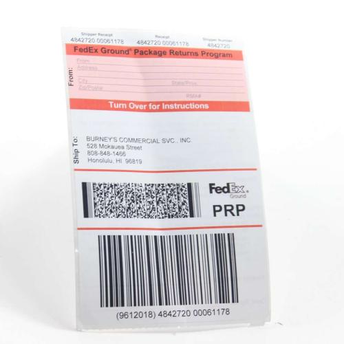 Delonghi Return Service Label Client To - Prp-Honolulu– Delonghi Parts