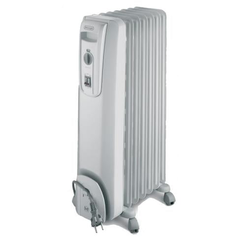 Delonghi 2507L Portable Oil-Filled Radiator Electric Heater, 1500W ...